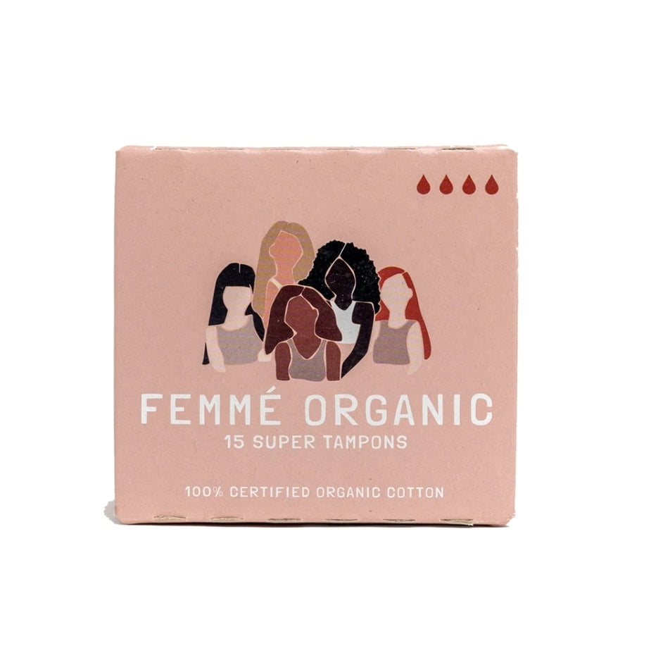 Femme Organic Cotton Tampons – The Clinic Shop for Mums